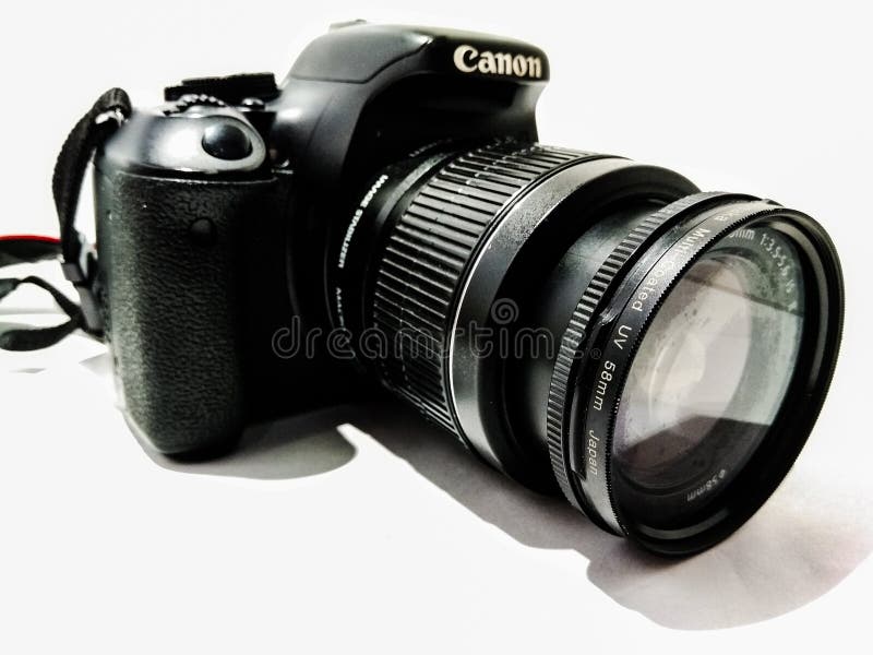 A Picture of Dslr Camera on White Background , Editorial Photo - Image ...