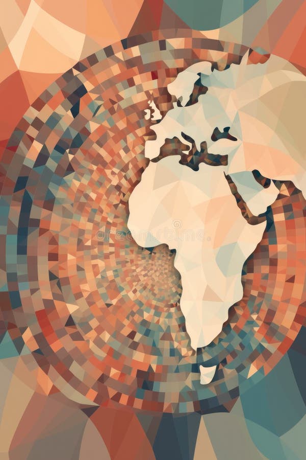 A Picture of the Earth in a Circle. Generative AI Image. Stock ...