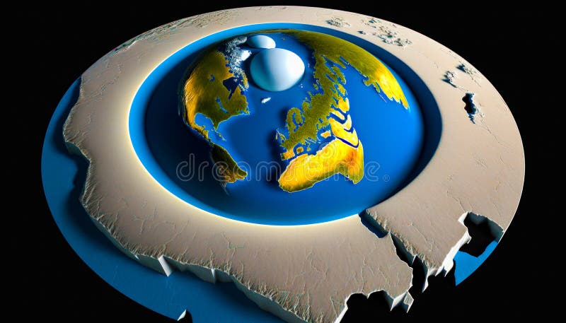 Picture of the Earth in the Shape of Circle. Generative AI Stock ...