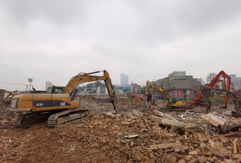 Earthwork Activity Construction Site Editorial Stock Image - Image of ...