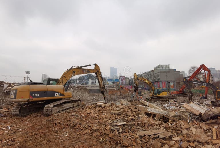 Earthwork Activity Construction Site Editorial Stock Image - Image of ...