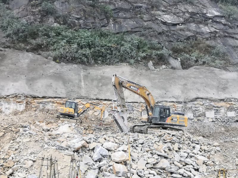 Picture of Earthwork Activity Construction Site Editorial Stock Image ...