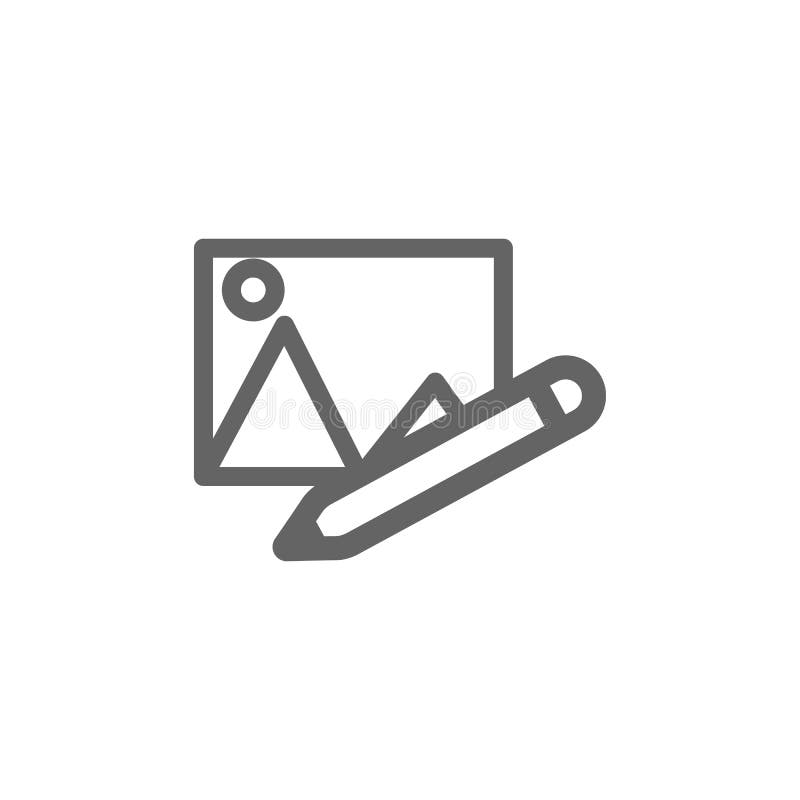 Picture Edit Create Icon. Element of Simple Icon Stock Illustration ...