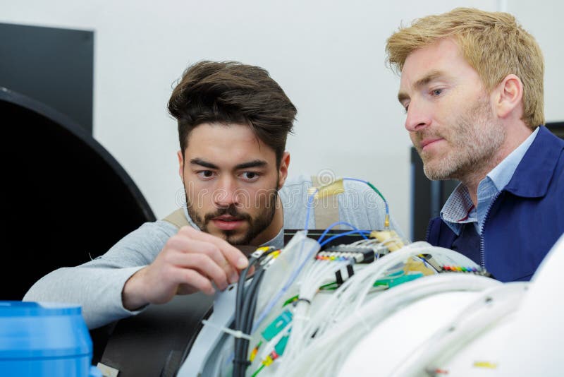 Picture Electrical Wiring Engineer at Work Stock Photo - Image of power ...