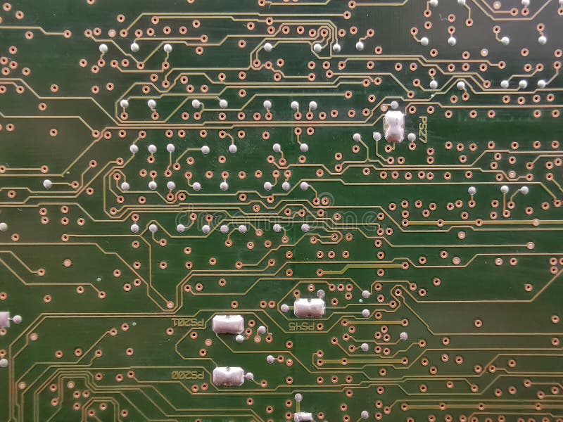Motherboard Electronic Circuit Details. Stock Image - Image of ...