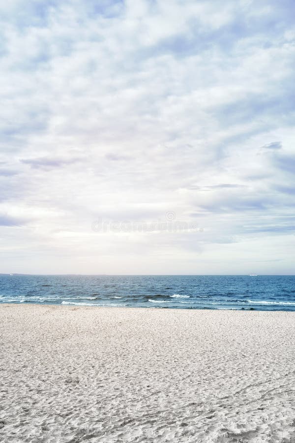 Picture of an empty beach stock photo. Image of minimalist - 260179884