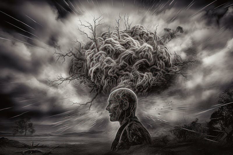 Picture of Enduring Immortal Pain Mindscape Generative AI Stock ...