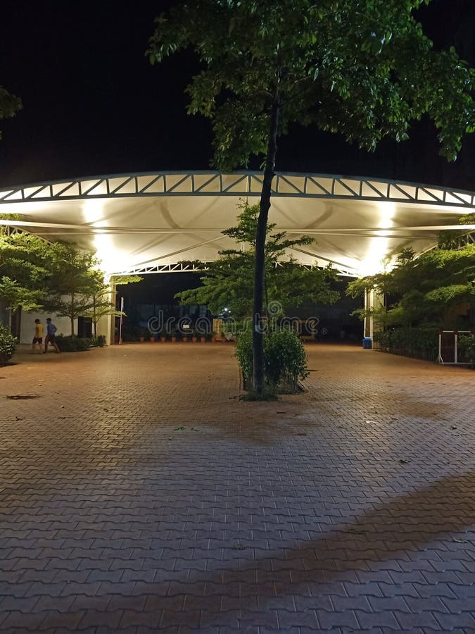Picture of a Entry Gate Having Trees All Around. Stock Image - Image of ...
