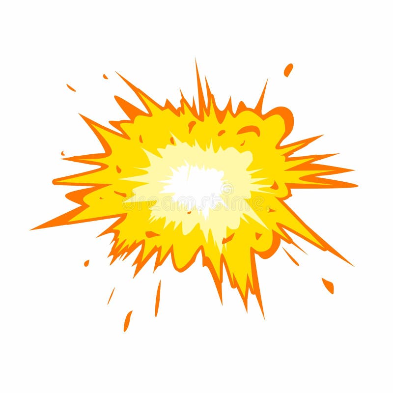 Explosion Explode Bomb Bang Effect Cartoon Vector Art Stock Vector ...