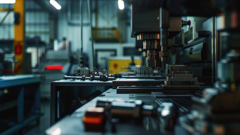 Picture of a Factory Filled with Machines and Tools. Suitable for ...