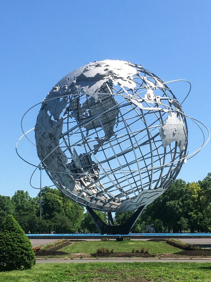 Unisphere In Flushing Meadows NY Editorial Stock Photo - Image of park ...