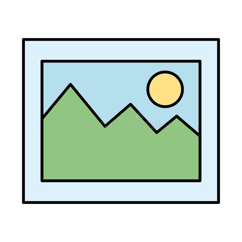 Picture File Format Icon Vector Illustration Stock Illustration ...