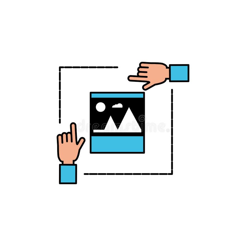 Picture file with hand stock illustration. Illustration of single ...