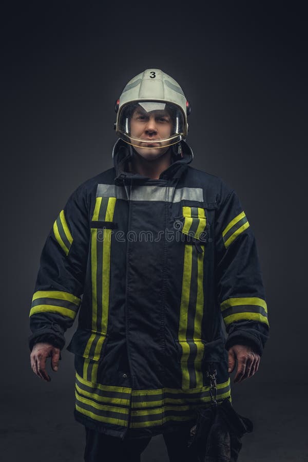 Picture of Firefighter in Uniform. Stock Image - Image of hero, rescue ...