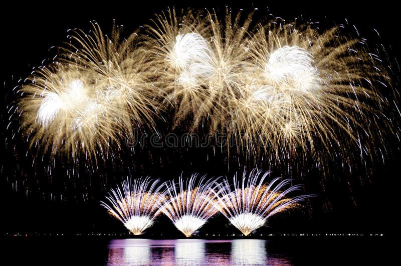 Fireworks bursting stock photo. Image of cluster, explosion - 110813206