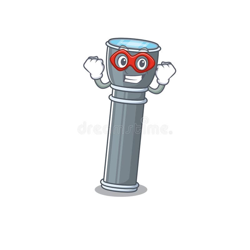 A Picture of Flashlight Scroll Dressed As a Super Hero Stock Vector ...