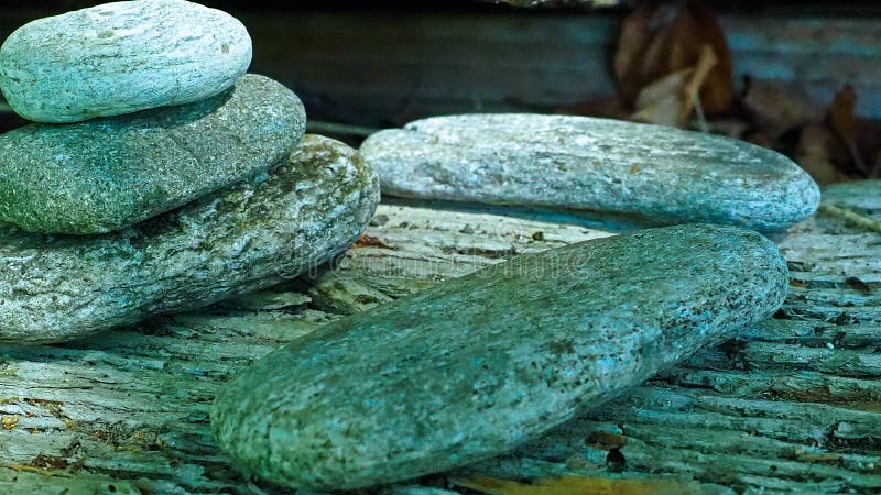 Flat Fine River Stones for Crafting Stock Image - Image of leaf ...