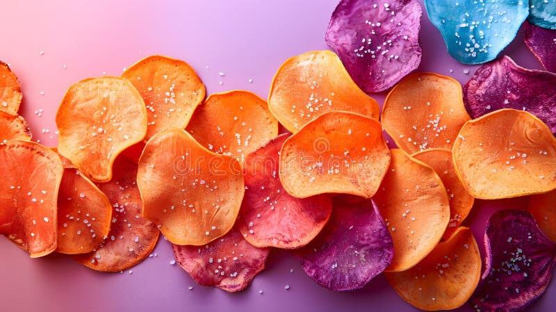 A Picture of Flavor: Different Types of Gourmet Chips Stock ...