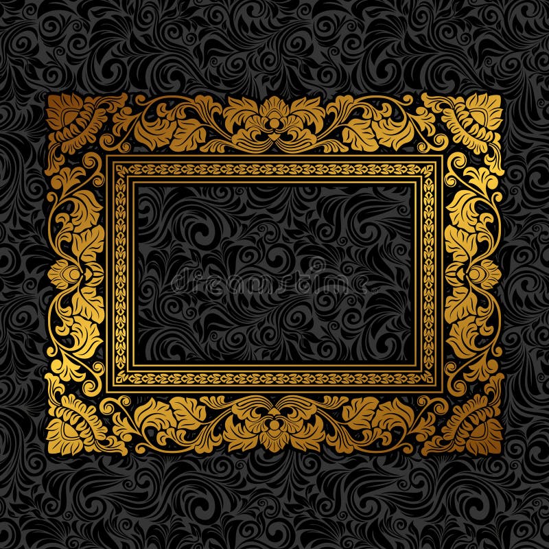Gold Royal Frame Stock Illustrations – 82,551 Gold Royal Frame Stock ...