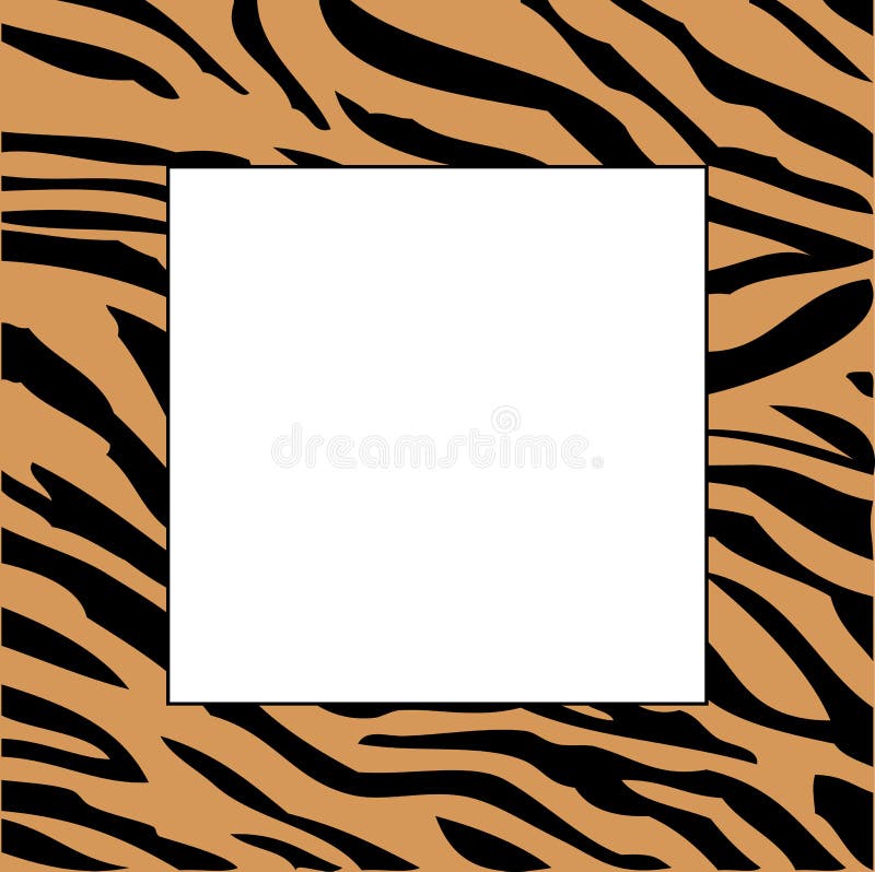 Zebra pattern frame stock vector. Illustration of fauna - 1068991