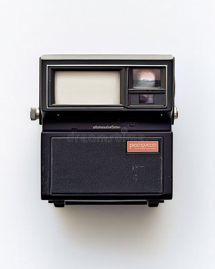 A Picture Frame with a Black Screen on a Soft Beige Background Stock ...