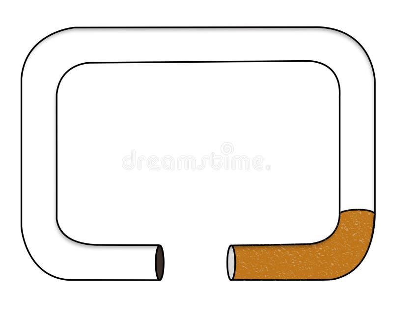 Frame - cigarette stock illustration. Illustration of dependency ...