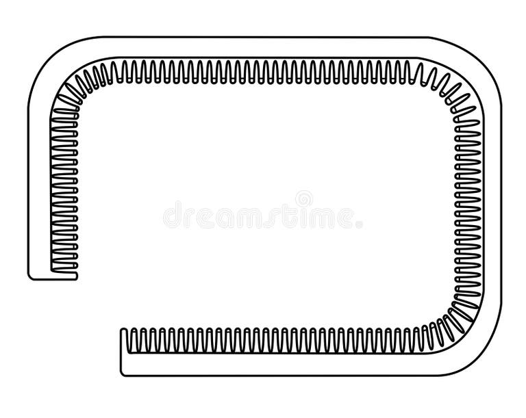 Frame - comb stock illustration. Illustration of border - 132384790