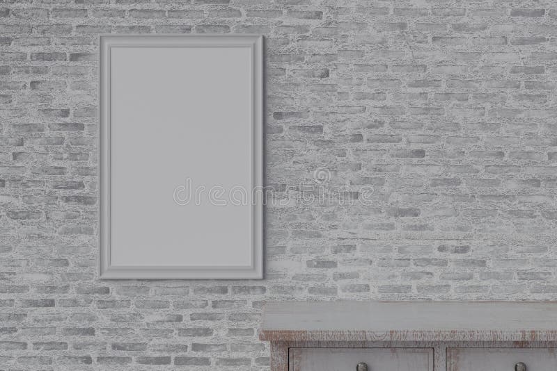 Picture frame 3d render stock illustration. Illustration of graphic ...