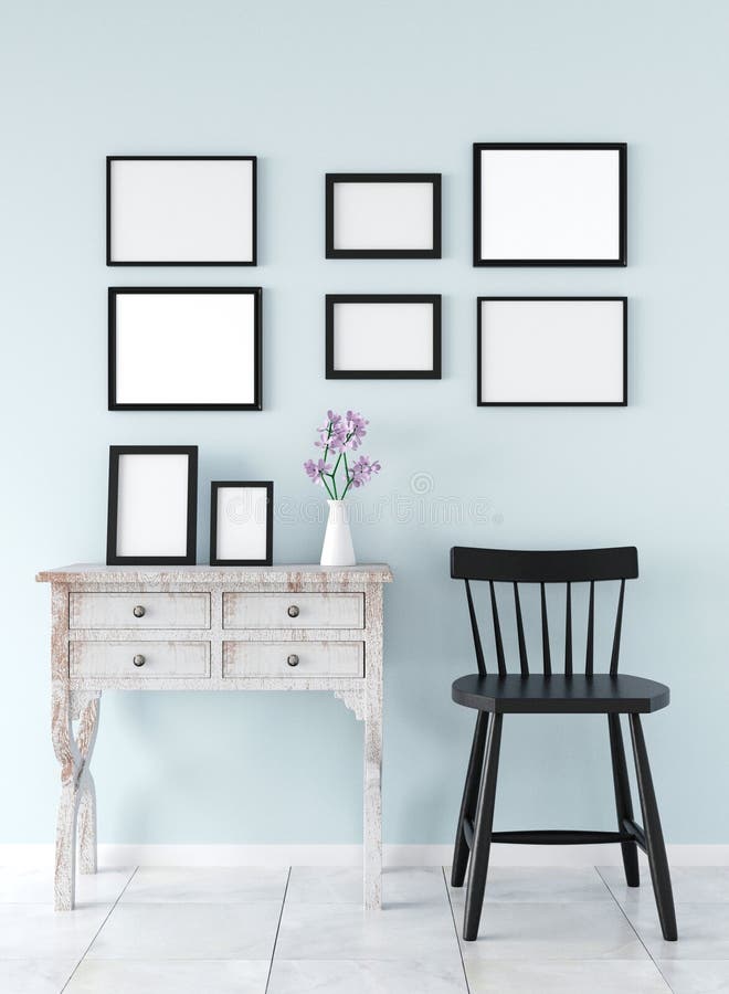 Picture frame 3d render stock illustration. Illustration of object ...