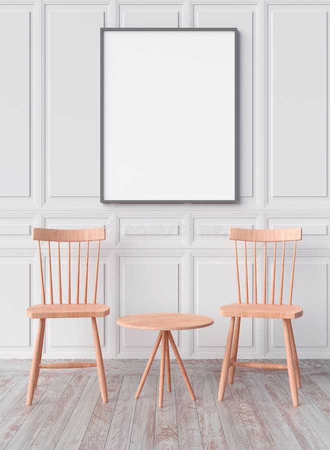 Picture frame 3d render stock illustration. Illustration of concept ...