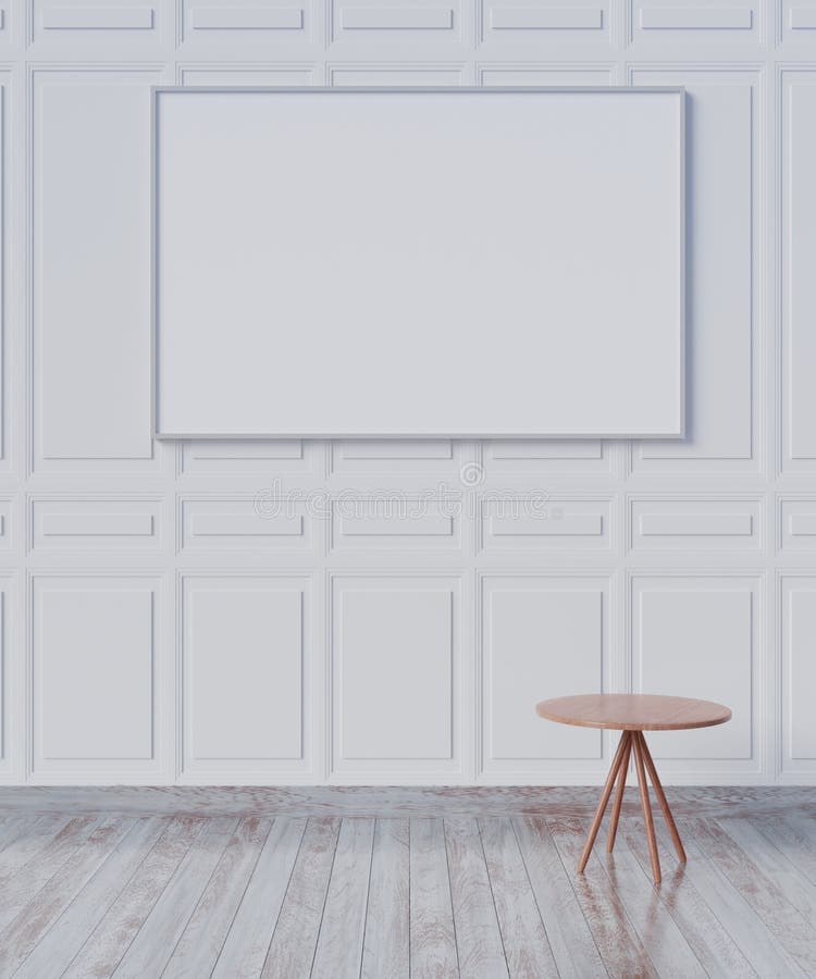 Picture frame 3d render stock illustration. Illustration of scene ...