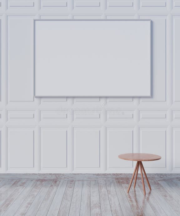 Picture frame 3d render stock illustration. Illustration of scene ...