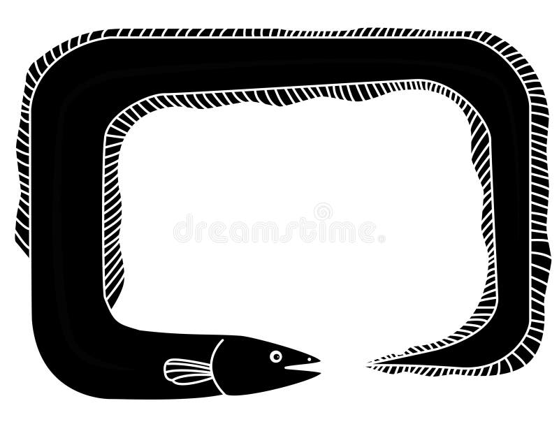 Frame - the eel stock illustration. Illustration of clipart - 135330883