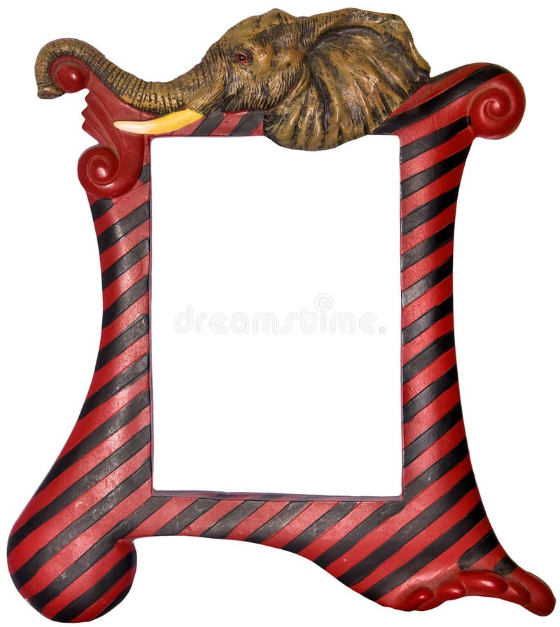 Picture Frame - Elephant Themed Stock Image - Image of paintings ...