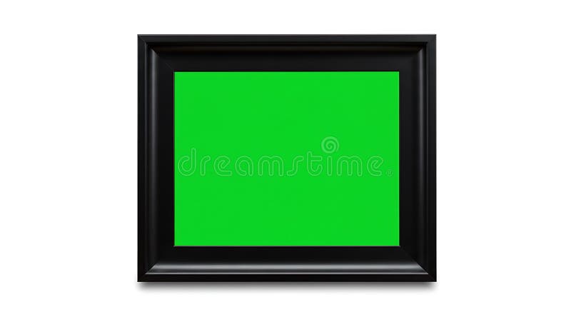 Picture Frame with Green Screen for Mockups and Template Use Stock ...