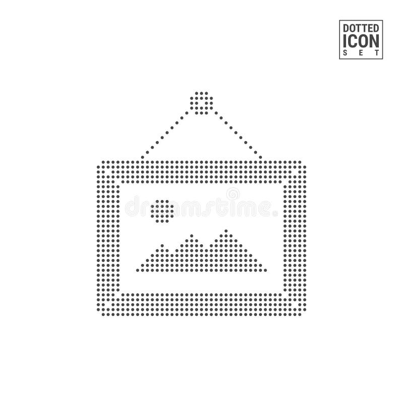 Key Dot Pattern Icon. Access, Password Dotted Icon Isolated on White ...