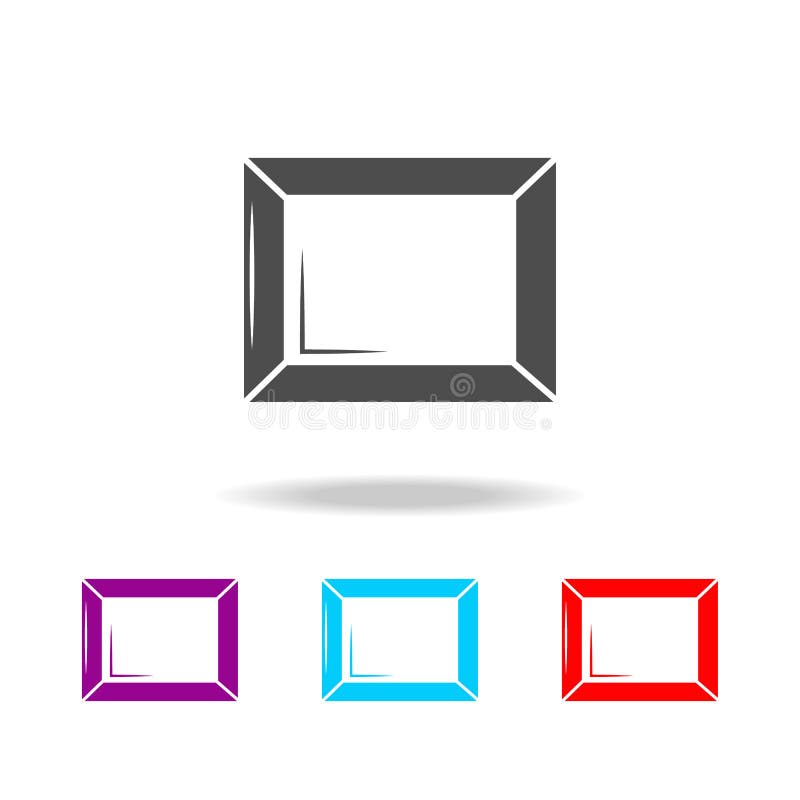 Picture Frame Icon. Elements of Art Tools Multi Colored Icons. Premium ...