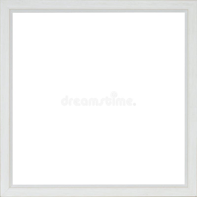 Picture Frame Isolated on White Stock Photo - Image of baroque ...