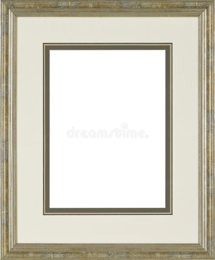 Picture Frame Isolated on White Stock Photo - Image of classic, border ...