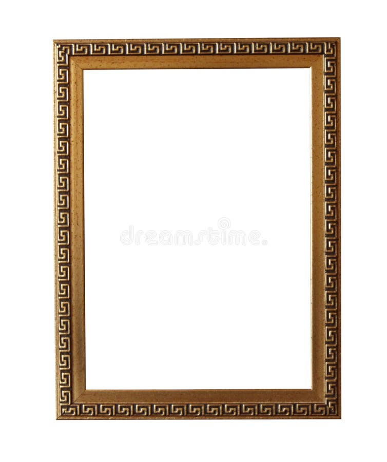 Picture frame with meander stock photo. Image of design - 13050222