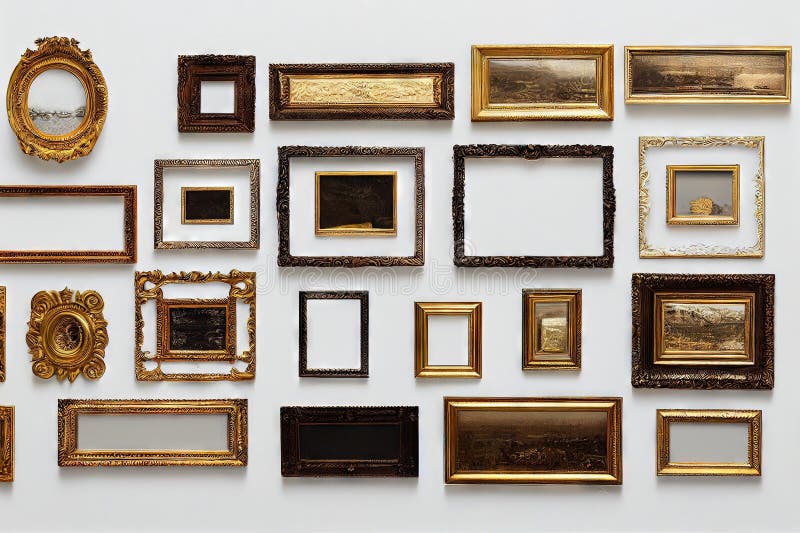 Picture Frame Mockupt of Different Shapes and Sizes for Interesting ...