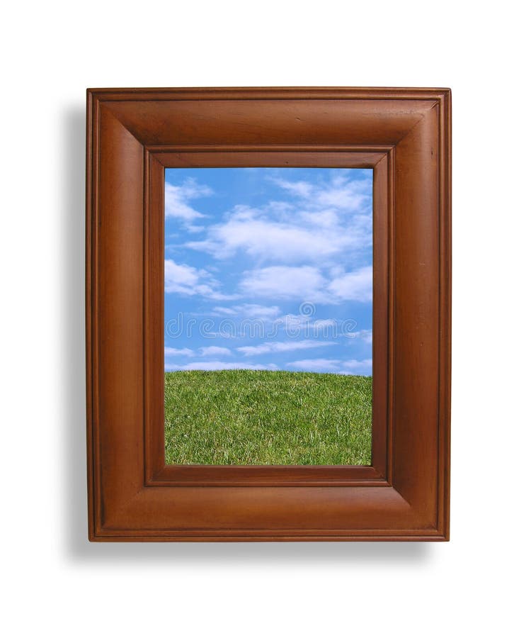 Picture Frame and Nature stock photo. Image of freedom - 777724