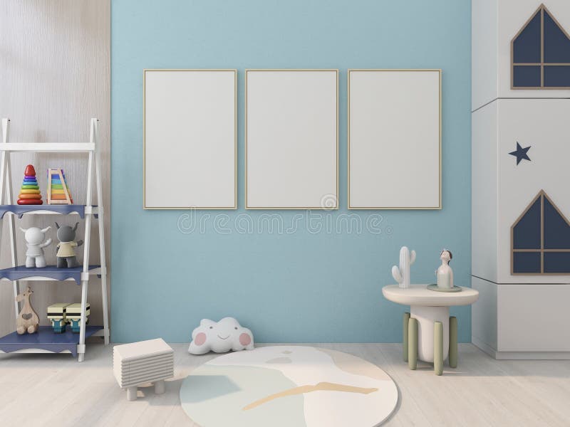 Modern Simple Style Art Wall Frame Prototype. Stock Illustration ...