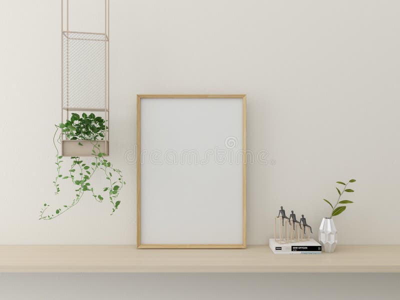 Modern Simple Style Art Wall Frame Prototype. Stock Illustration ...