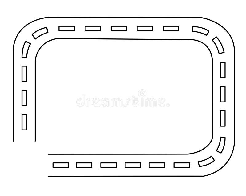 Frame with road stock vector. Illustration of carpet - 52411555
