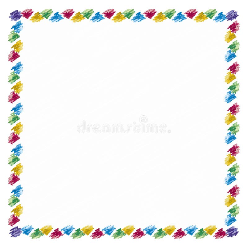 Picture Frame with Shapes and Frames Stock Illustration - Illustration ...