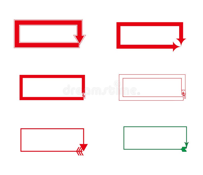 Picture Frame with Shapes and Frame Stock Illustration - Illustration ...