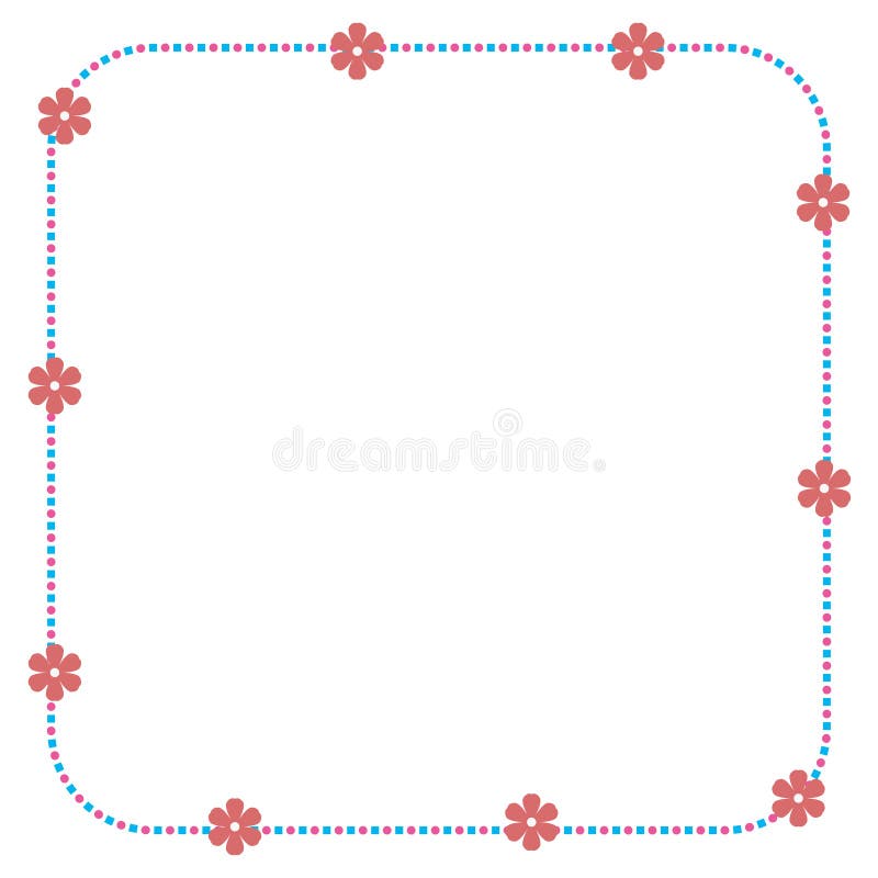 Picture Frame with Shapes and Frames Stock Illustration - Illustration ...