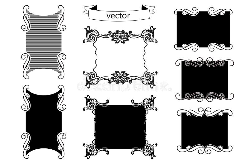 Picture Frame Shapes Vector Stock Vector - Illustration of frame ...
