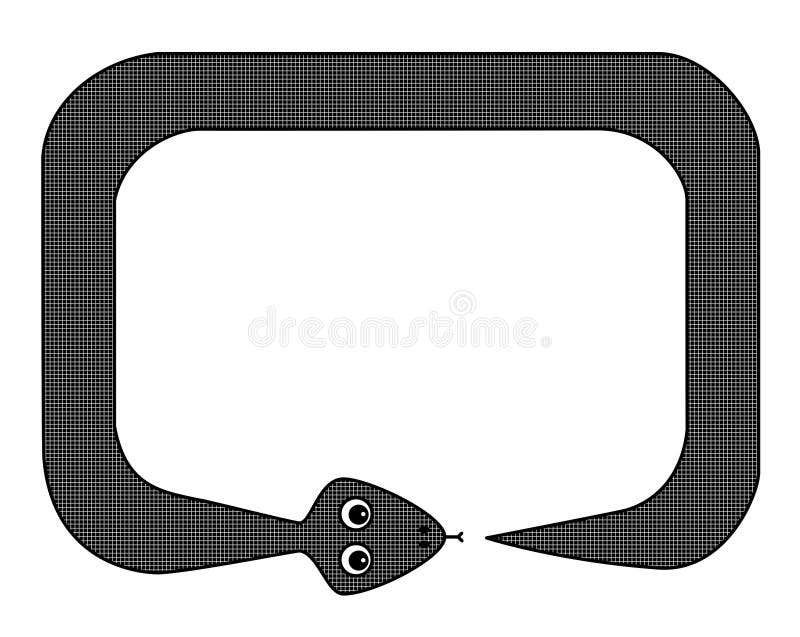 Frame - snake stock illustration. Illustration of rectangle - 130277091